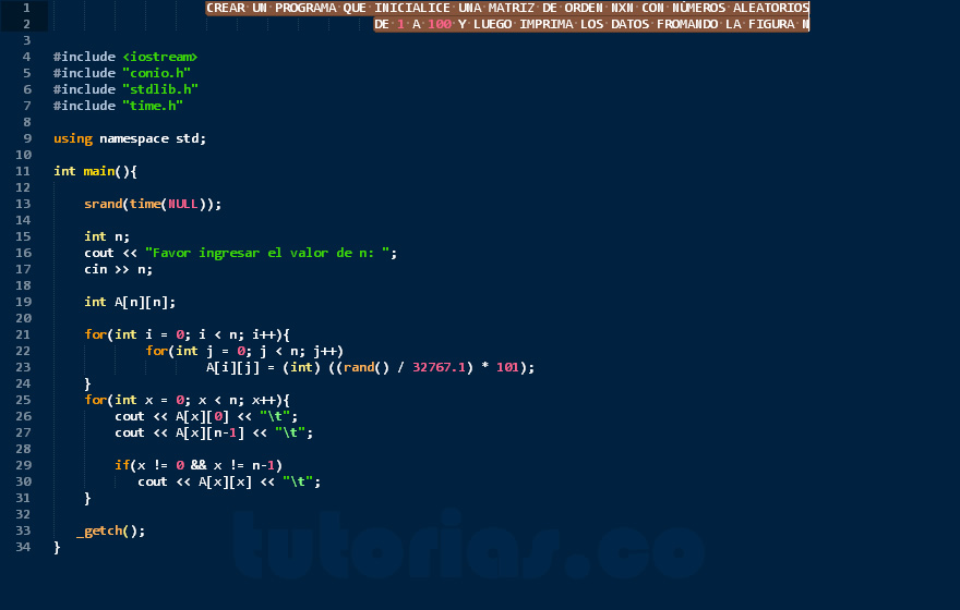 figuraNMatrizC++ | Tutorias.co figuraNMatrizC++ | Tutorias.co