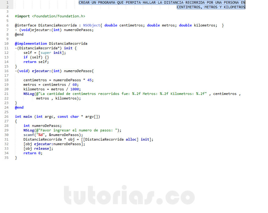 distanciaRecorridaOC | Tutorias.co distanciaRecorridaOC | Tutorias.co