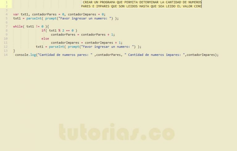 ciclo while + javascript (cantidad de numeros pares e impares ...