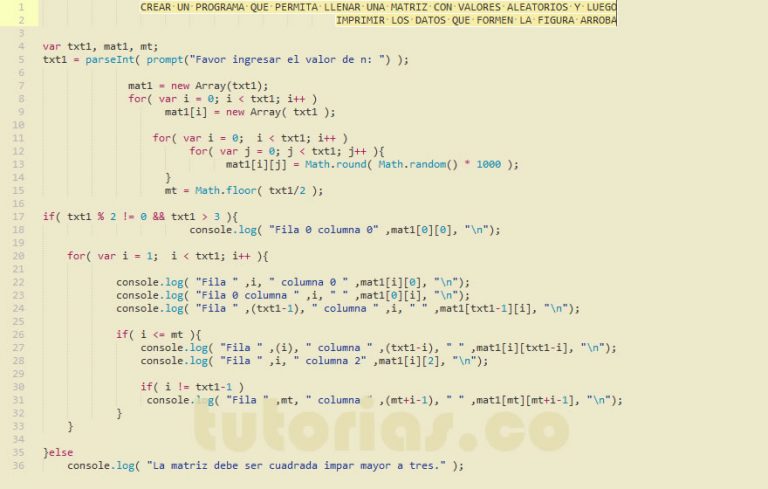 arrays + javascript (imprimir datos figura arroba) | Tutorias.co arrays + javascript (imprimir datos figura arroba) | Tutorias.co