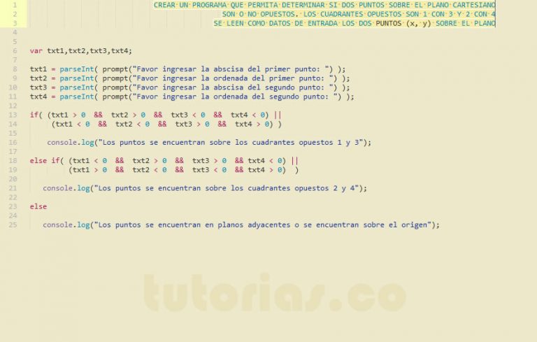 sentencia if-else + javascript (planos opuestos) | Tutorias.co sentencia if-else + javascript (planos opuestos) | Tutorias.co