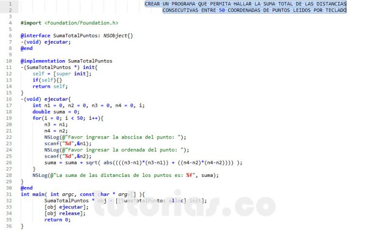POO + Objective C (suma total de puntos sobre el plano cartesiano ... POO + Objective C (suma total de puntos sobre el plano cartesiano ...