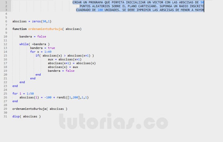 funciones – matLab (vector de abscisas) | Tutorias.co