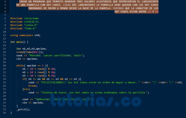 ciclo for – visual C++ (hot cakes) | Tutorias.co ciclo for – visual C++ (hot cakes) | Tutorias.co