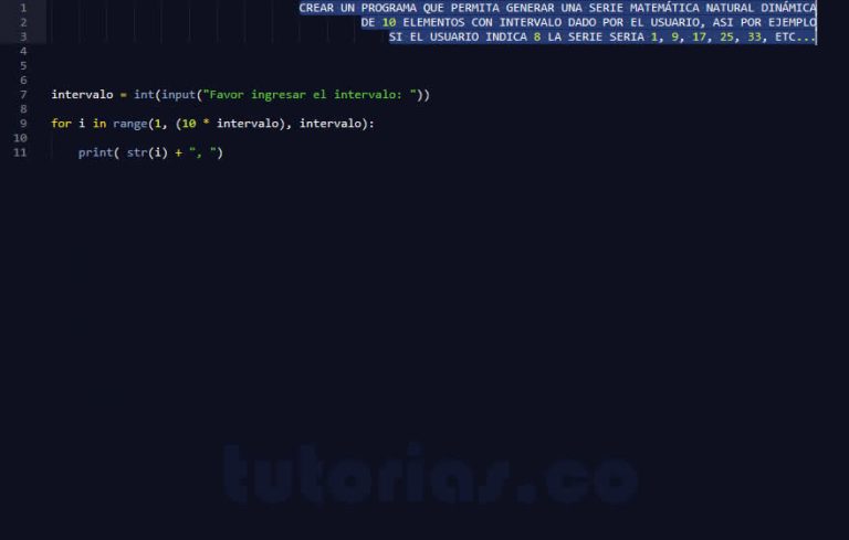 ciclo for – python (serie matematica natural) | Tutorias.co ciclo for – python (serie matematica natural) | Tutorias.co