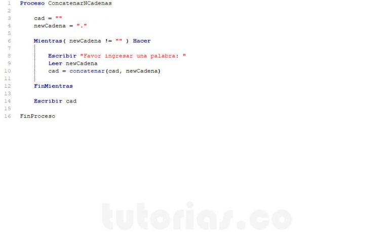 funciones – pSeint (concatenar n cadenas) | Tutorias.co funciones – pSeint (concatenar n cadenas) | Tutorias.co
